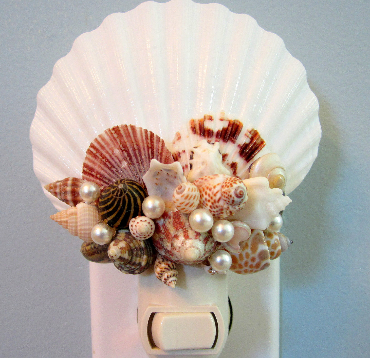 Beach Decor Seashell Night Light Nautical Decor Shell Night - Etsy