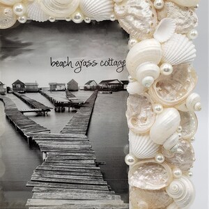 Beach Decor Seashell Frame, Nautical Decor, Beach Wedding Frame, Beach ...