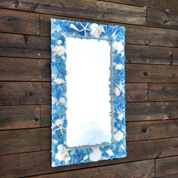 Seaglass Mirror - Etsy