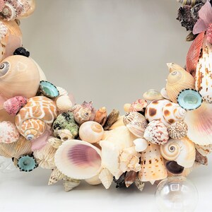 Nautical Decor Seashell Wreath, Beach Decor Shell Wreath, Seashell ...