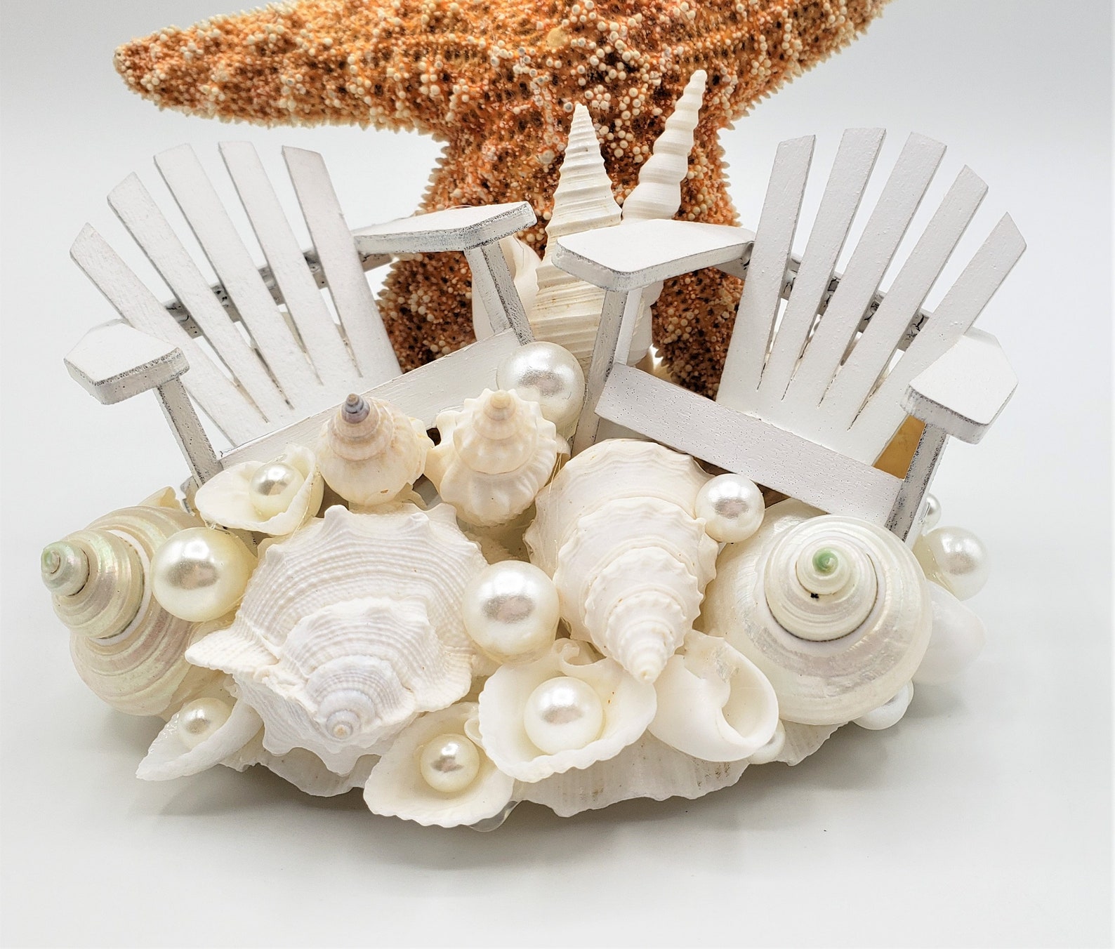 Beach Wedding Starfish Cake Topper Nautical Coastal | Etsy