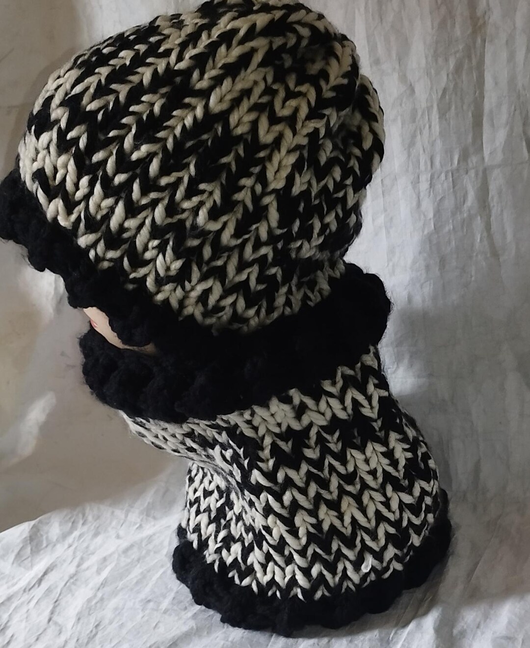 Seamless Hat and Collar Set - Etsy