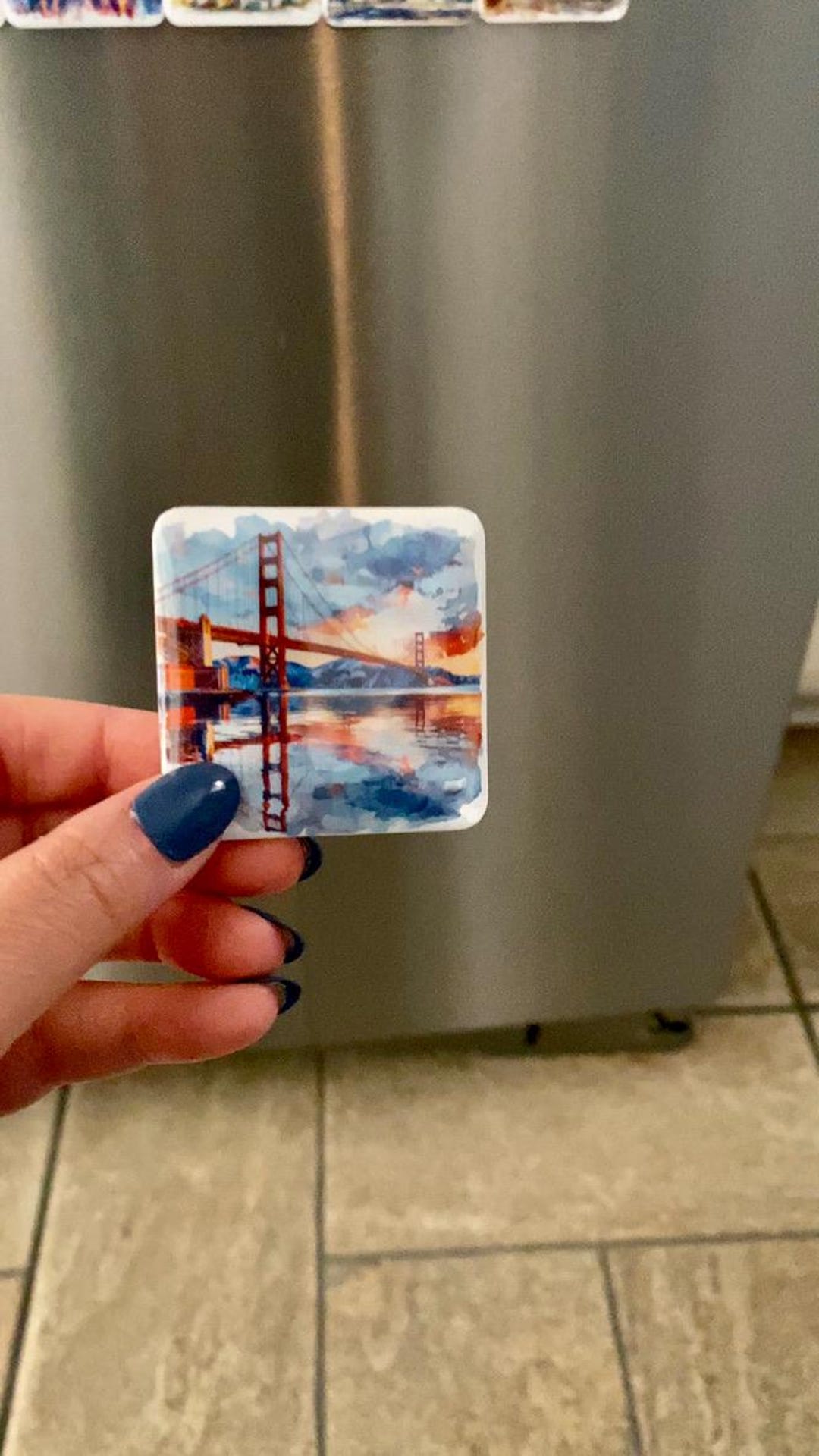 Watercolor Landmark Fridge Magnets | Famous World Landmarks | Travel ...