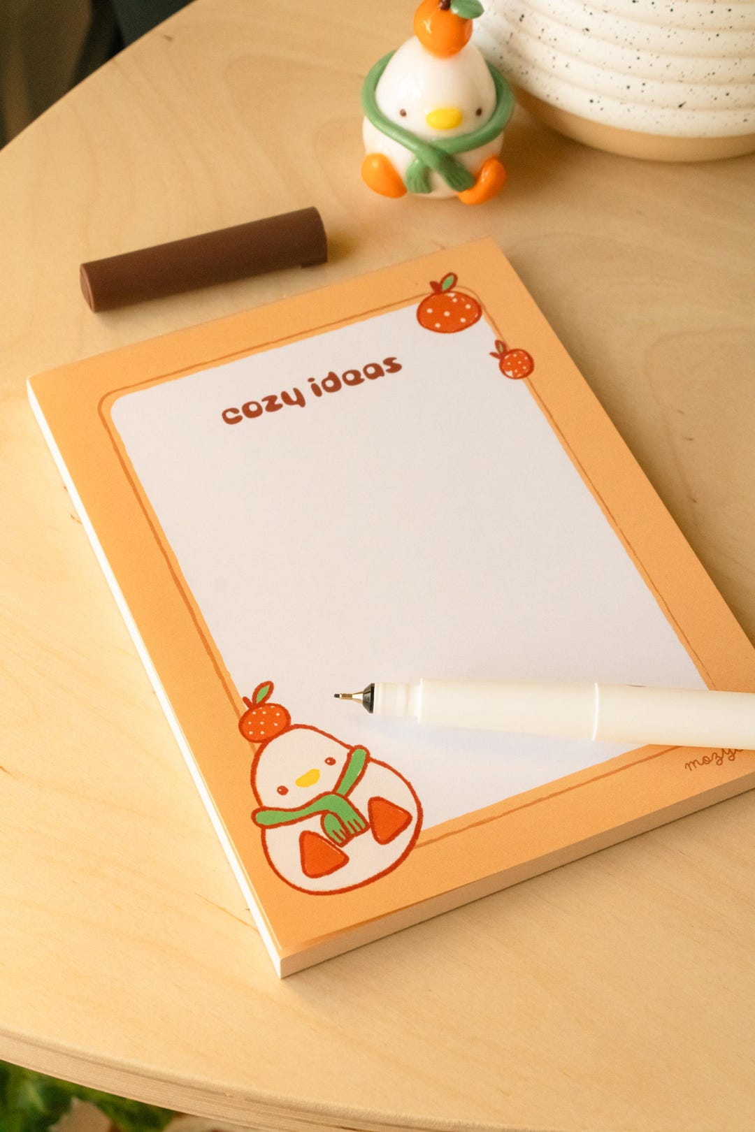 Kawaii Tangerine Duck Memo Pad | Cute Memo Pad, Kawaii Notepad, Journaling, Planning, Cute ...