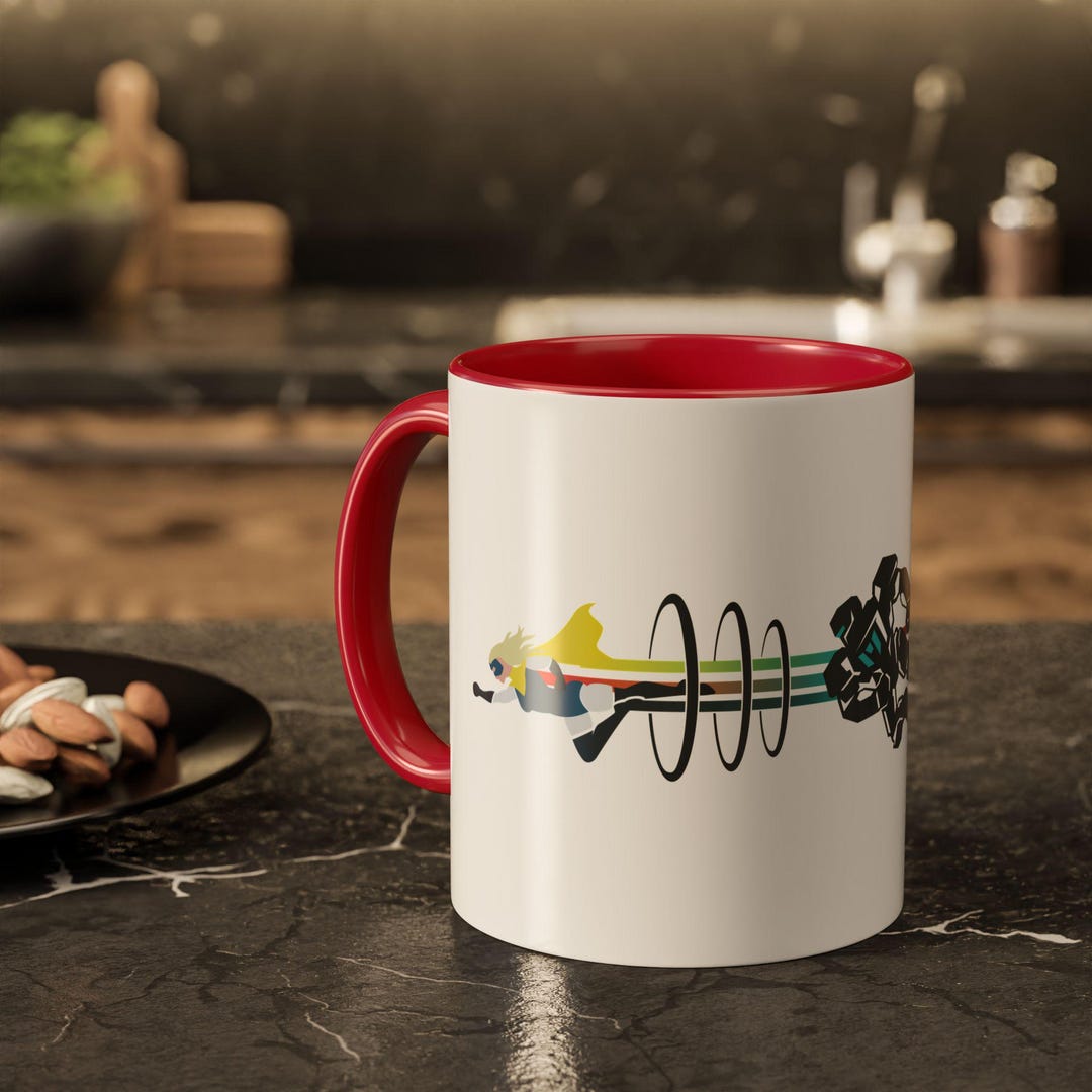 Dispatch Inspired Mug - Blonde Blazer, Mecha Man, and Chase - Etsy