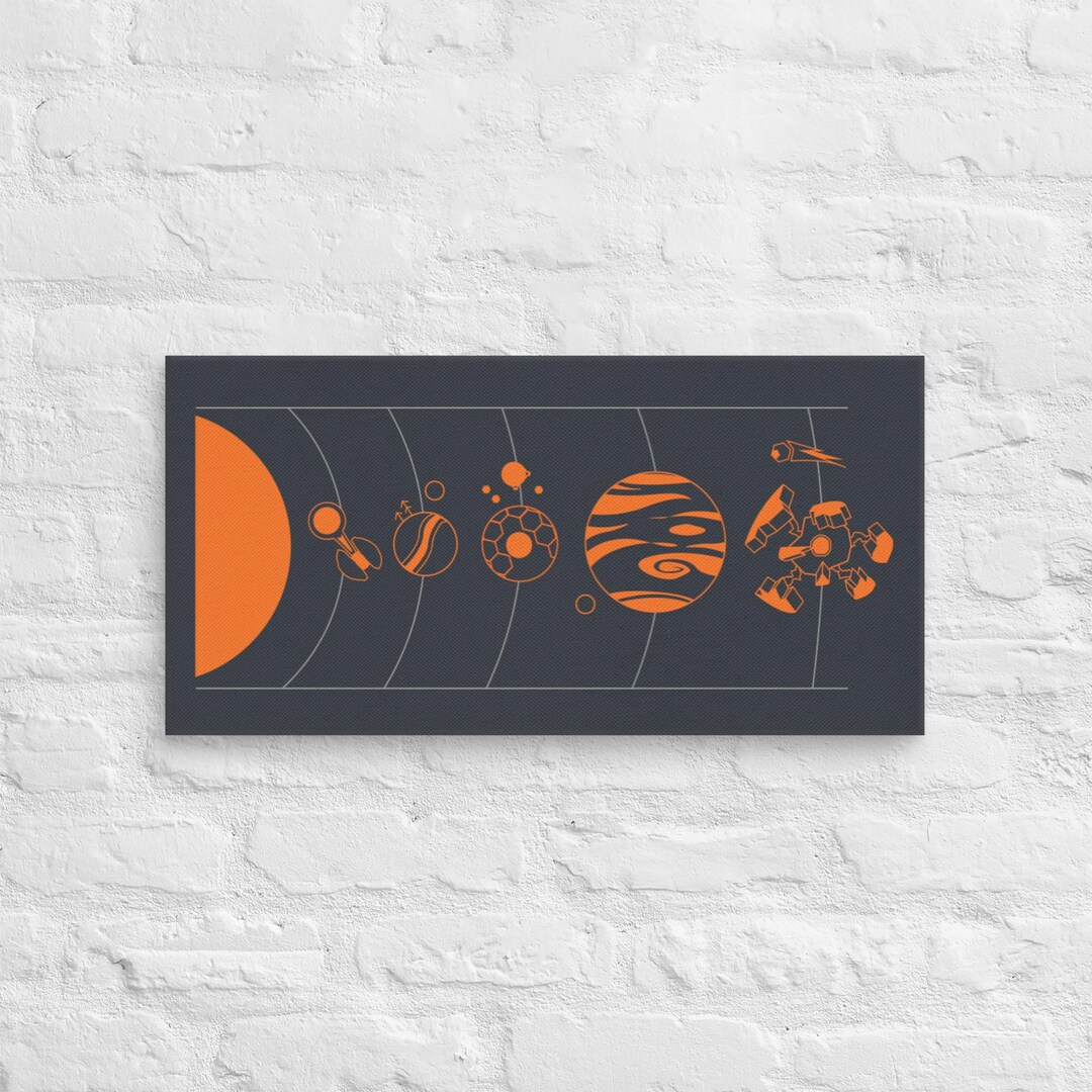 Outer Wilds Planetary Map - Canvas Print - Etsy