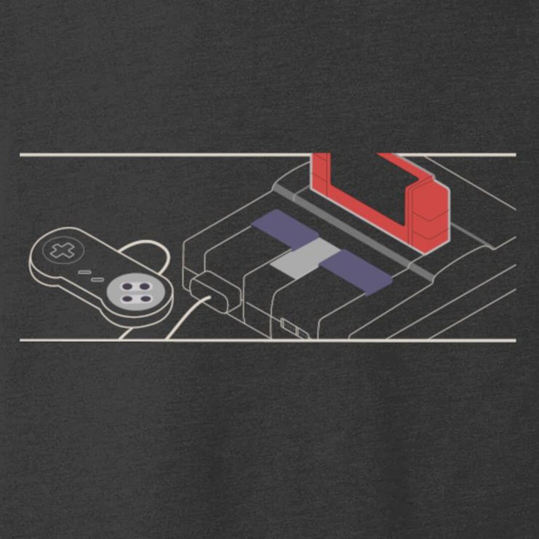 Retro Gaming Console T-shirt | SNES Video Game Shirt - Etsy