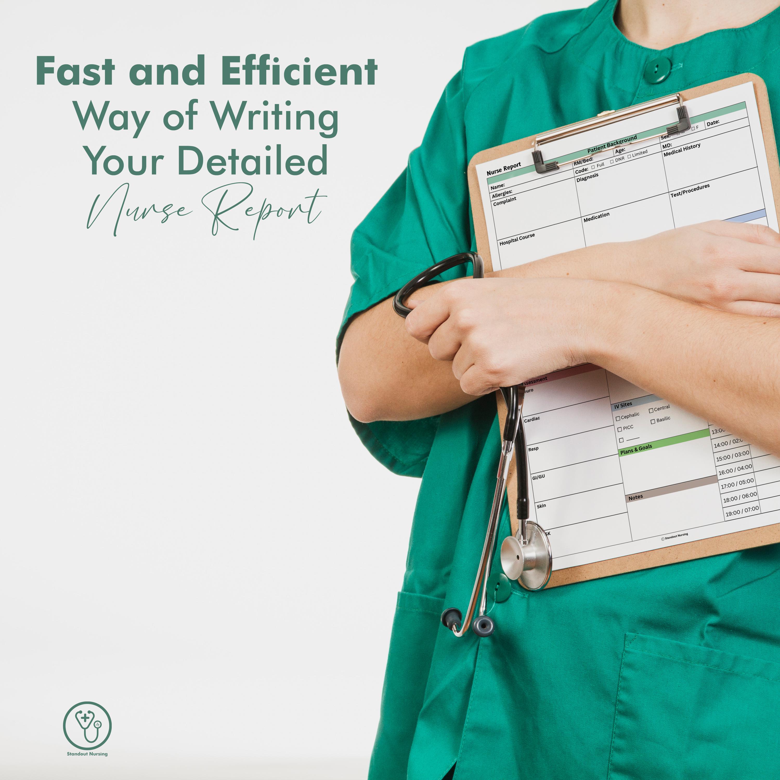 Editable Nurse Report Sheet Printable, Digital Nurse Brain Sheet ...