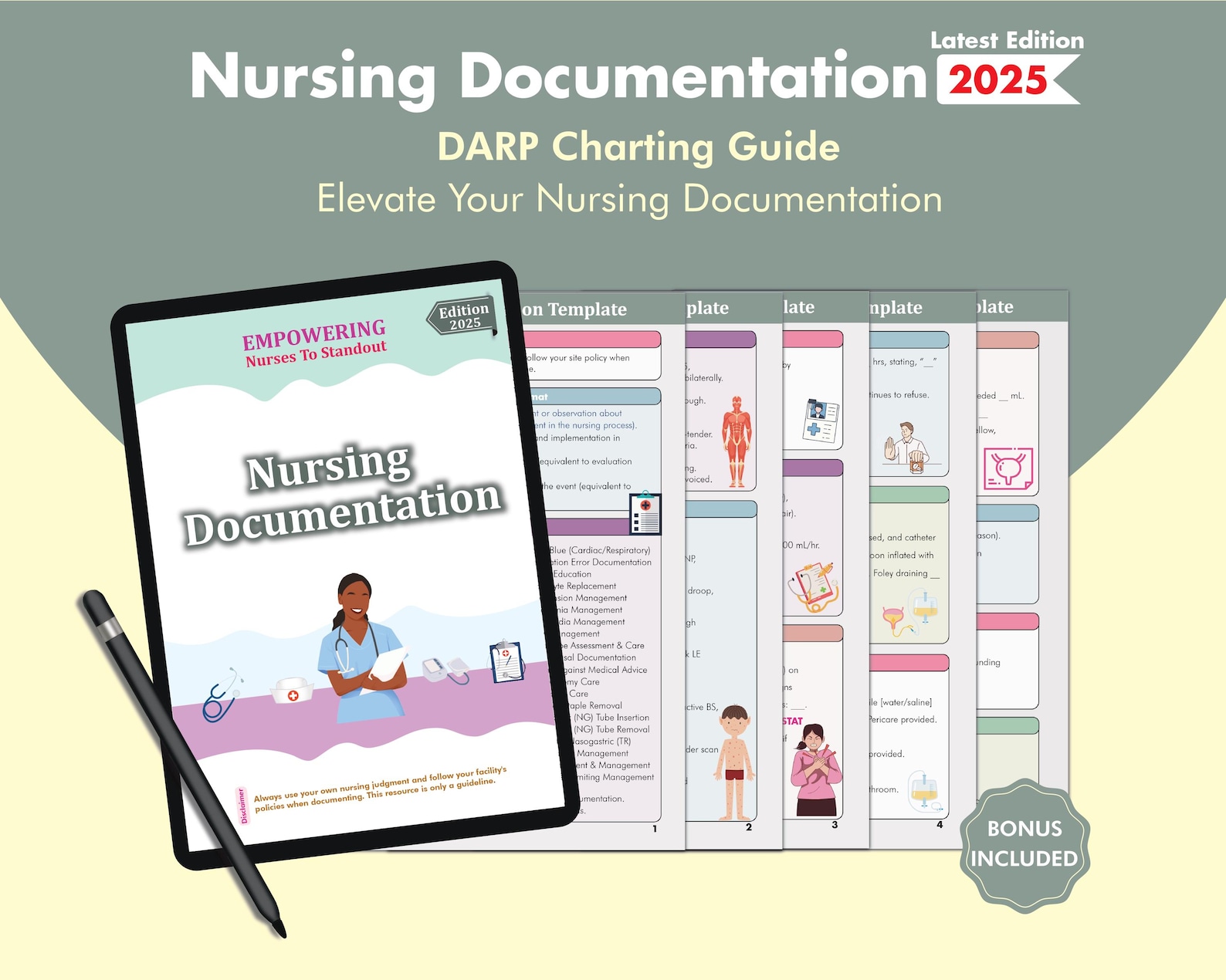 Nursing Documentation Template | Nurse Documentation Guide for New Grad ...