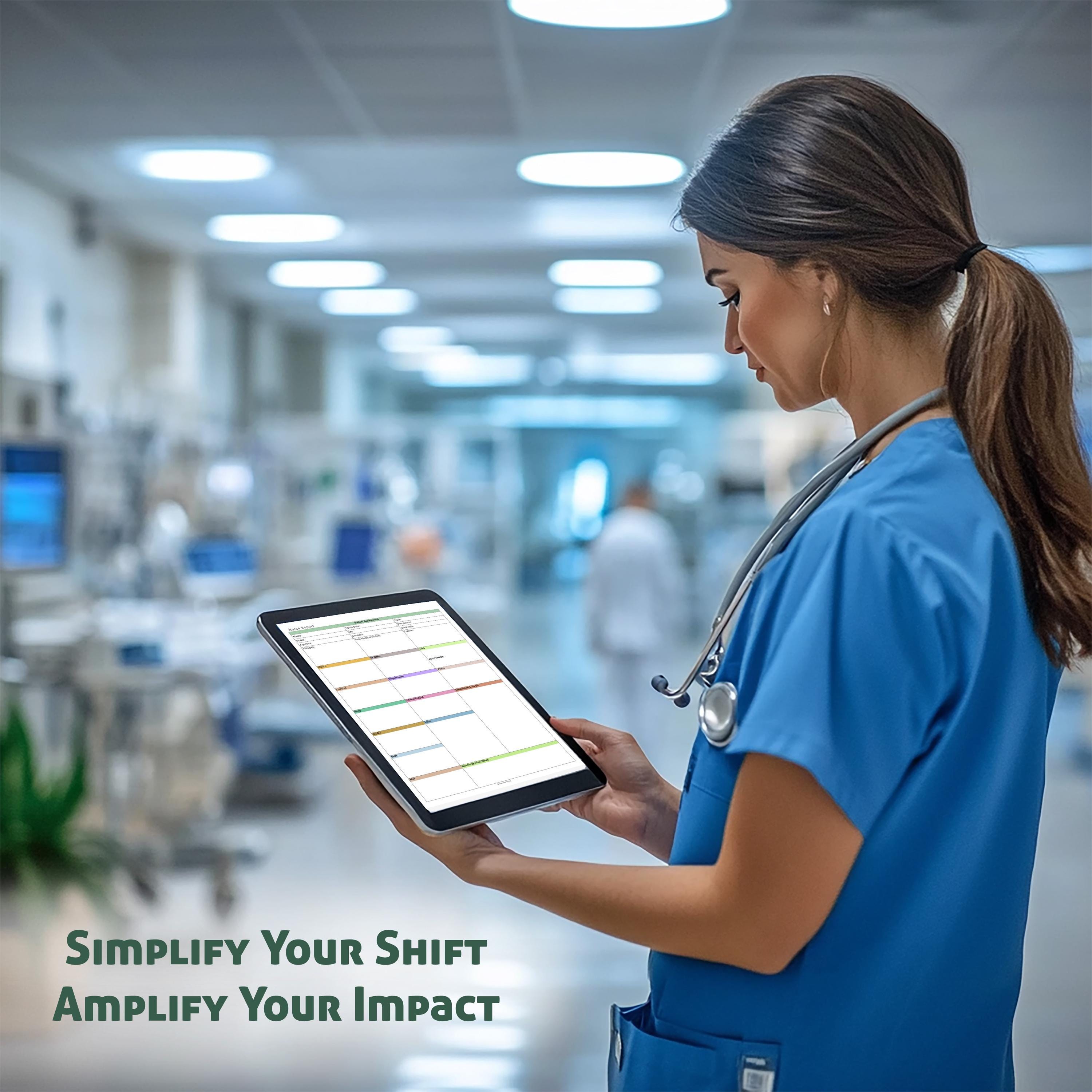 Editable Nurse Report Sheet | Printable, Digital | Nurse Brain Sheet ...