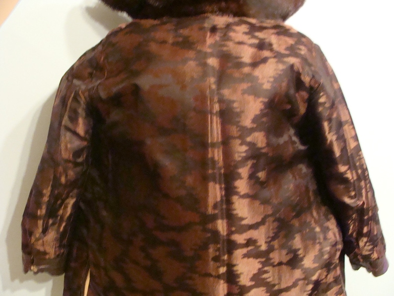 Vintage Brown Mink Fur and Leather Jacket Vintage Mink Fur Coat Fur and ...