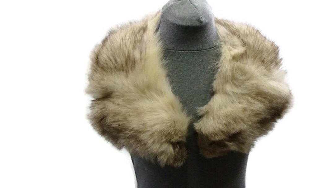 Vintage Fox Fur Lapel Fur Collar J01 Vintage Fox Fur Stole Vintage Fur ...