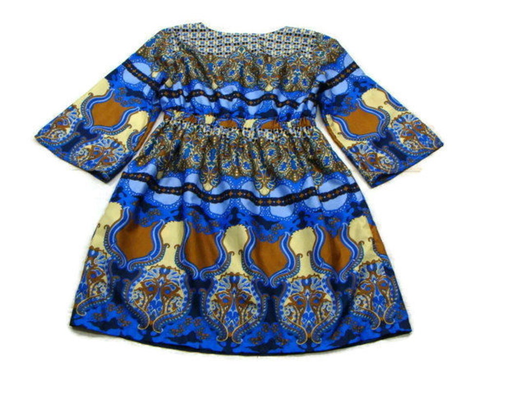 Vintage Bell Sleeve Dress Short Vintage Dresses - Etsy