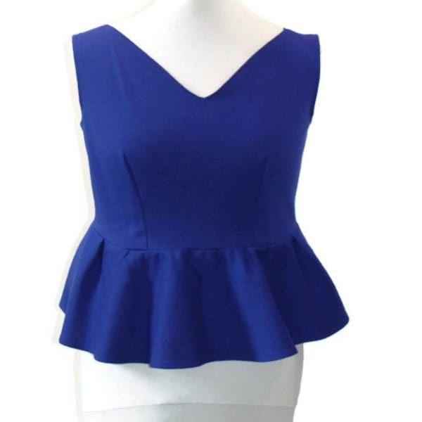 Royal Blue Crop Top - Etsy