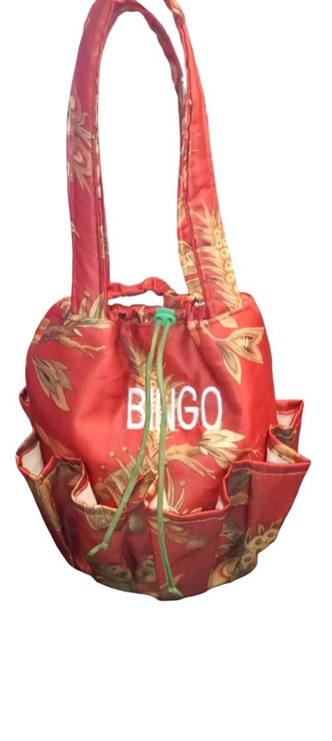 Custom Quilted Bingo Bag With Multiple Pockets, Lightweight Bingo Tote ...