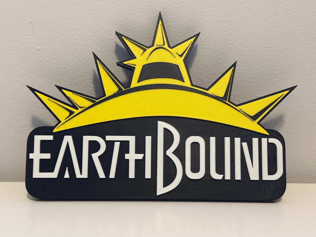 Earthbound 3D Printed Logo Display Sign - Etsy