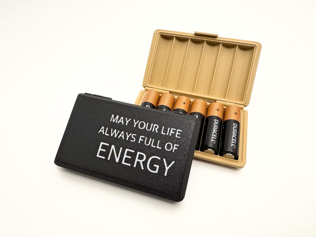 Personalized 6 Pack AA Battery Box - Etsy