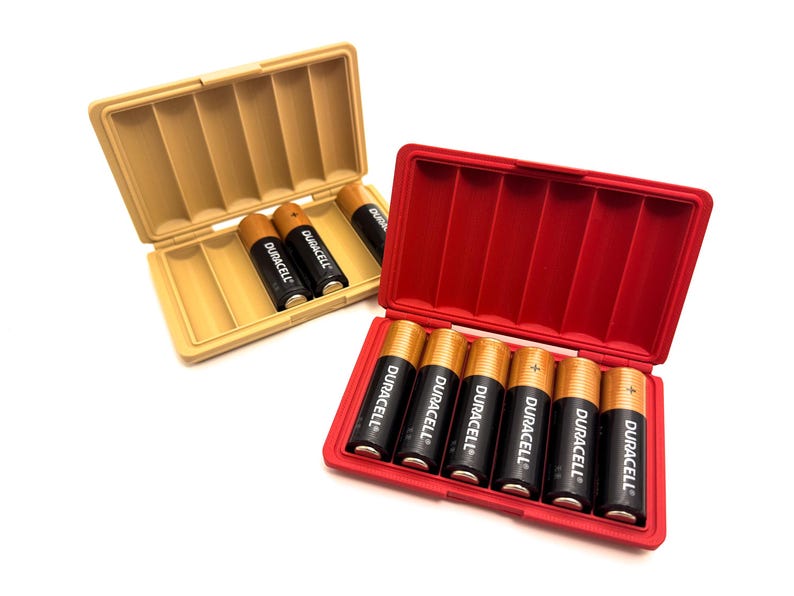 Personalized 6 Pack AA Battery Box - Etsy