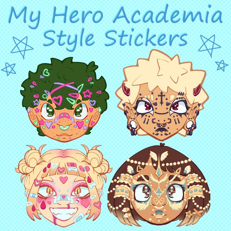Mha Stickers - Etsy