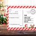 Santa Printable Postcard Letter to the North Pole - Etsy
