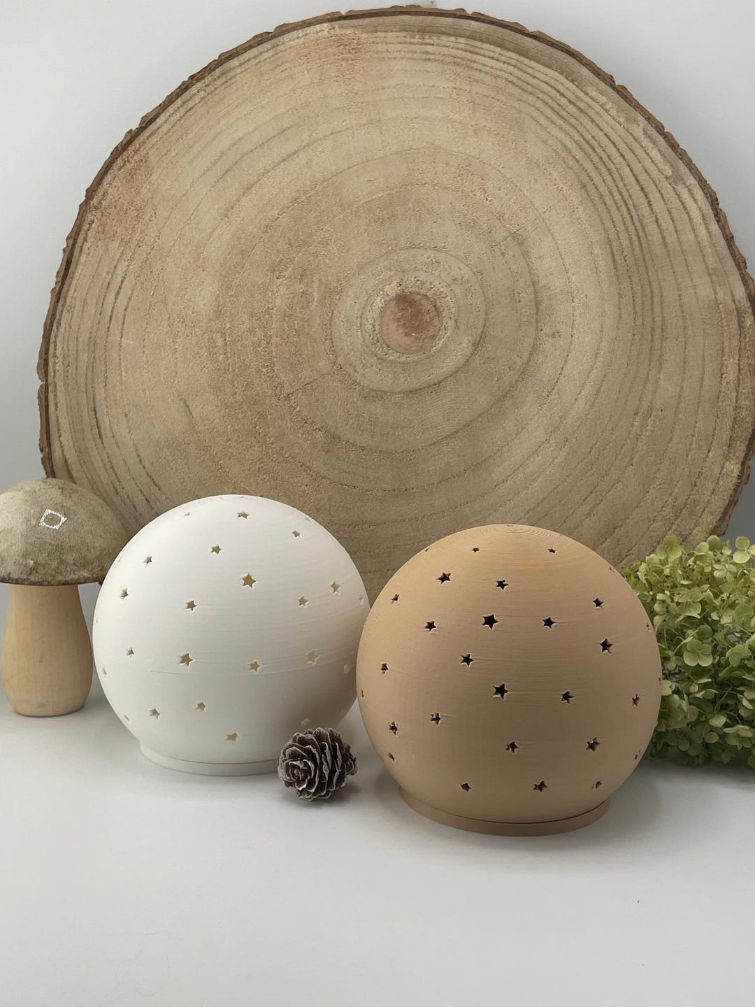 Modern 3D Printed Light Spheres - Christmas Gift - Etsy