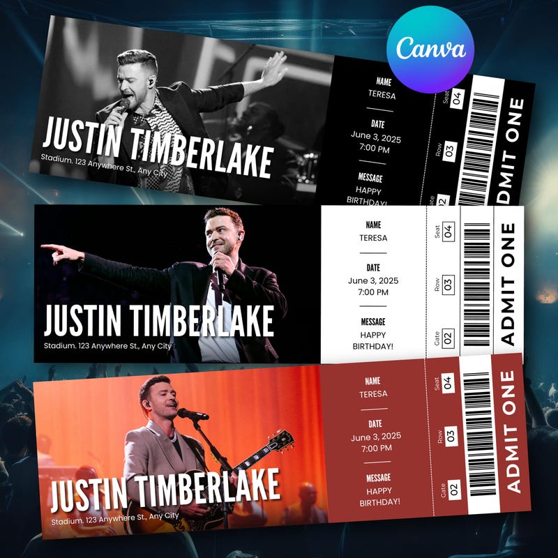 Justin Timberlake - Etsy