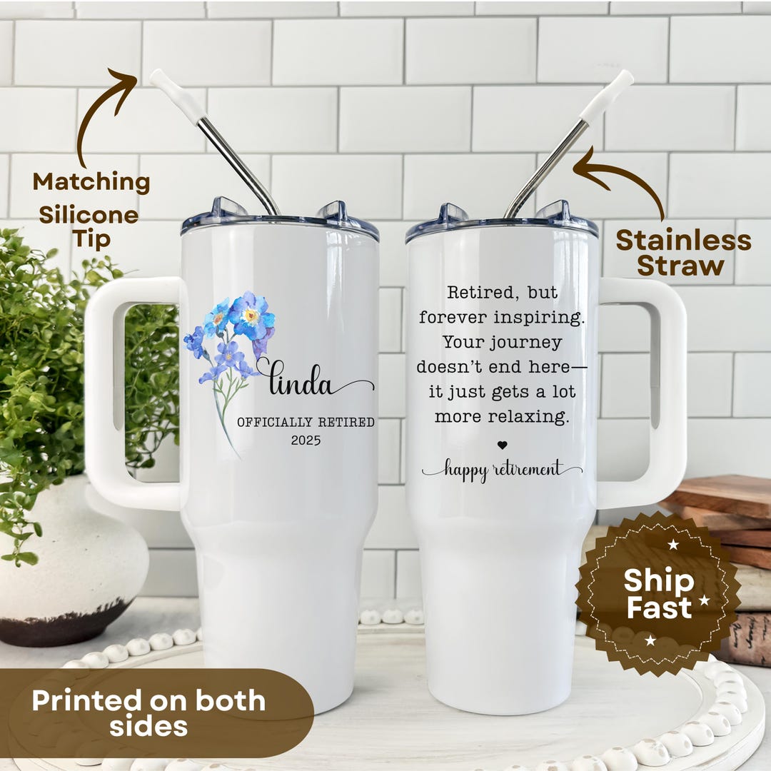 Personalized Retirement Tumbler, Custom Retirement Tumbler, Custom ...