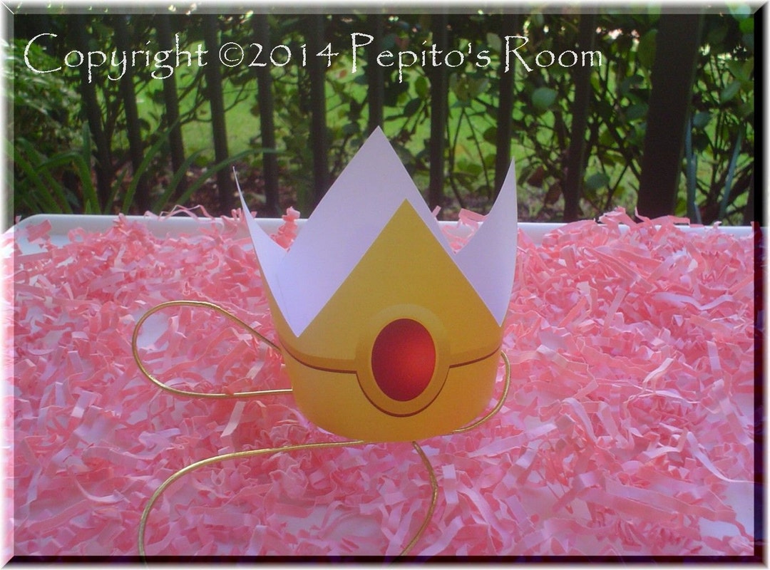 Print-ink Party Crowns - Peach and Daisy - DIY Digital Printable PDF - Etsy