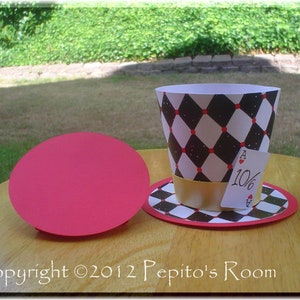 Print-ink Wonderland Top Hat - Color Printable PDF- Alice - PR - Etsy