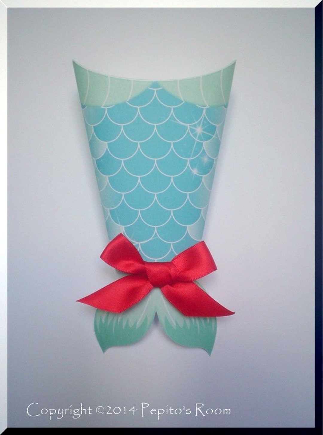 Under the Sea Party Favor - Mermaid Tail Box - Editable DIY Digital ...