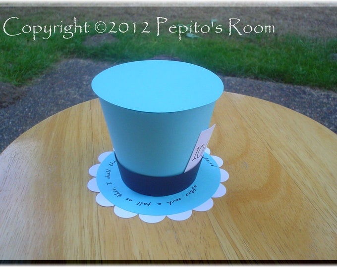 Print-ink Wonderland Top Hat Color Printable PDF Alice PR - Etsy
