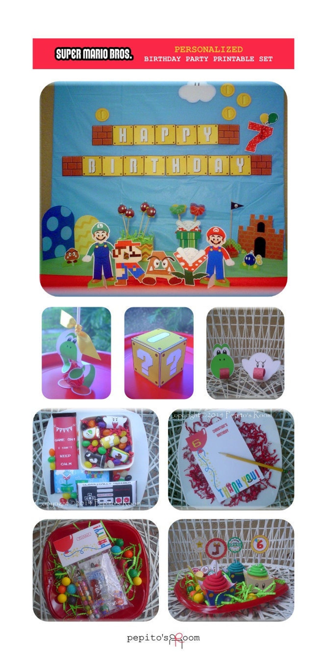 Birthday Party HUGE Package Plus FREE Item - DIY Personalized Editable ...