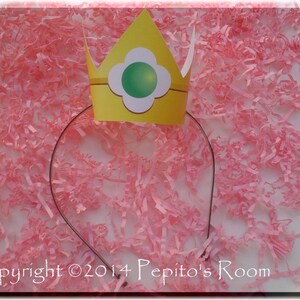 Print-ink Party Crowns - Peach and Daisy - DIY Digital Printable PDF - Etsy