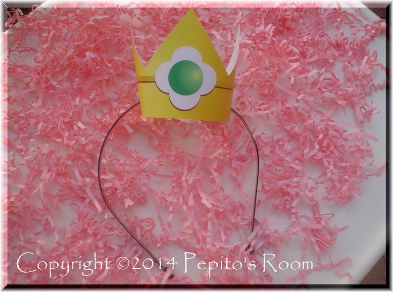Print-ink Party Crowns - Peach and Daisy - DIY Digital Printable PDF - Etsy