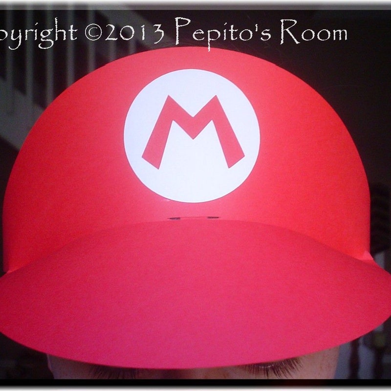 Mario Hat - Etsy