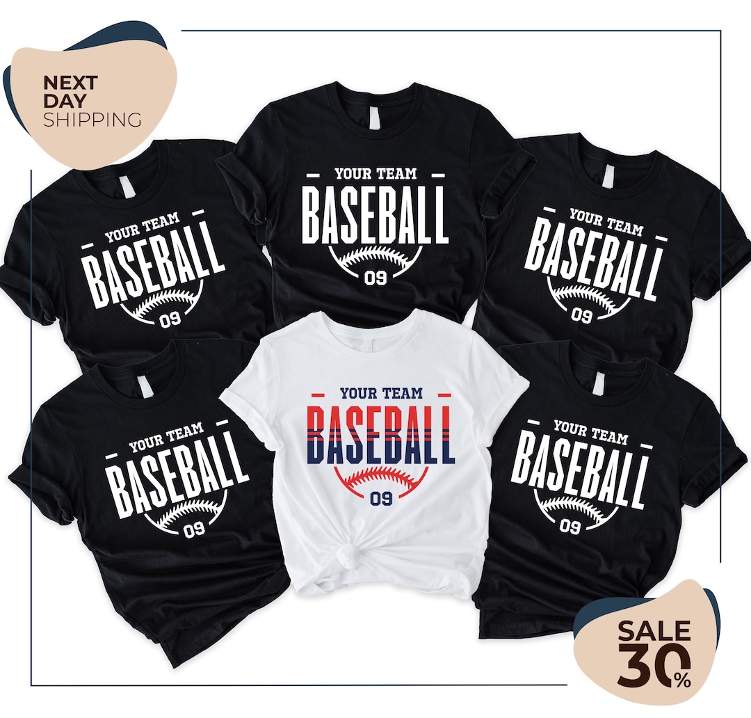 Custom Baseball Shirt Personalized Baseball Shirt Baseball Team Name ...