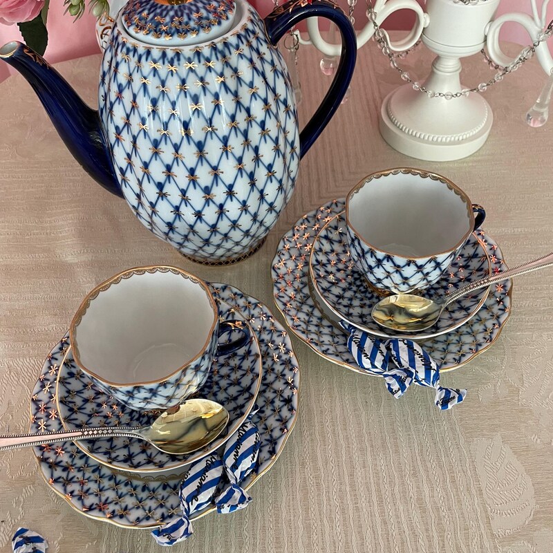Lomonosov Tea Set - Etsy