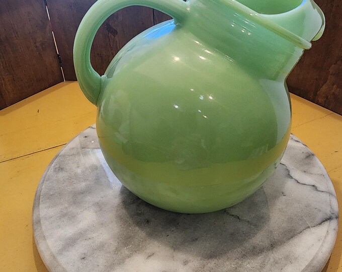 Jadeite Fire King Ball Pitcher Vintage - Etsy