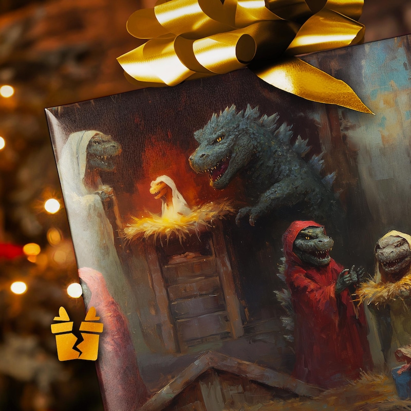 Dinosaur Nativity - Etsy