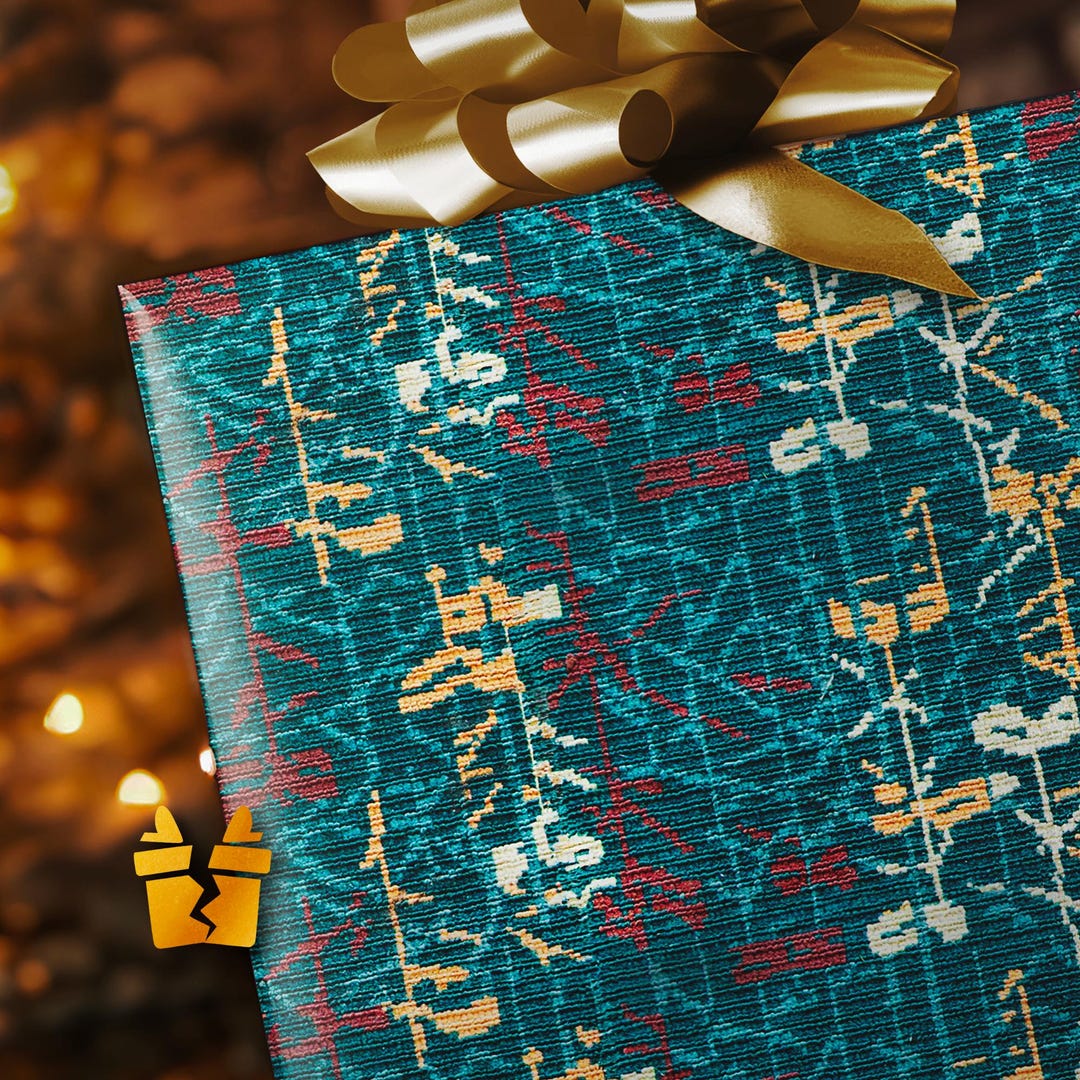 MCO Carpet Orlando Wrapping Paper - Luxury Pattern Vintage Holiday ...