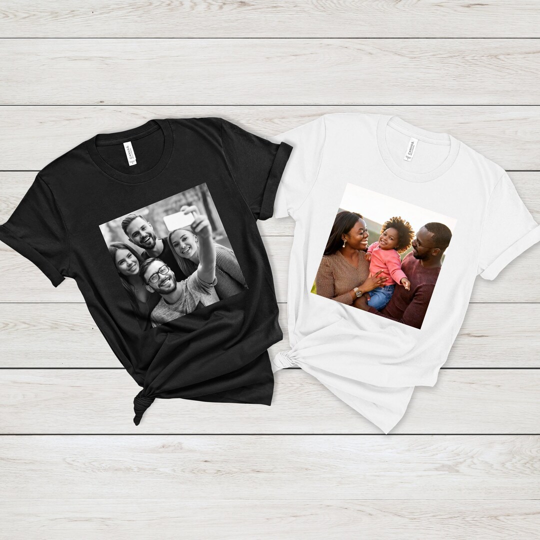 Custom Photo T-shirt: Custom Photo Adult Tshirt, Personalized Pictures ...