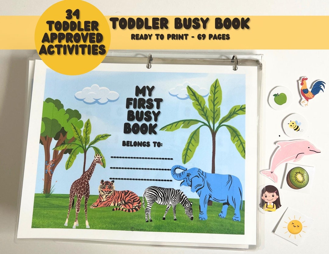 Busy Book Printable,learning Binder,preschool Curriculum,quiet Book ...