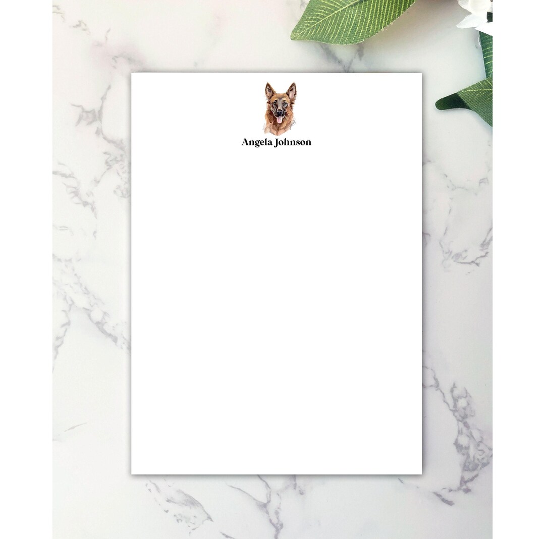 Dog Notepad | 16 | German Shepard Notepad | Dog Lover Notepad | Notepad ...