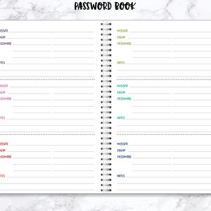 Password Book - Etsy