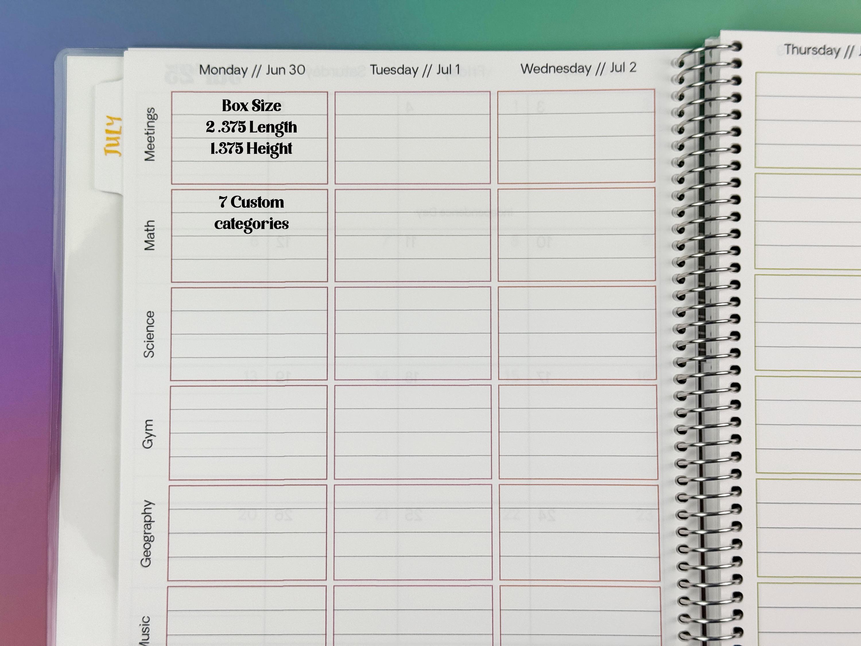 Teacher Planner | Student Planner | 2025-2026 Teacher Planner ...