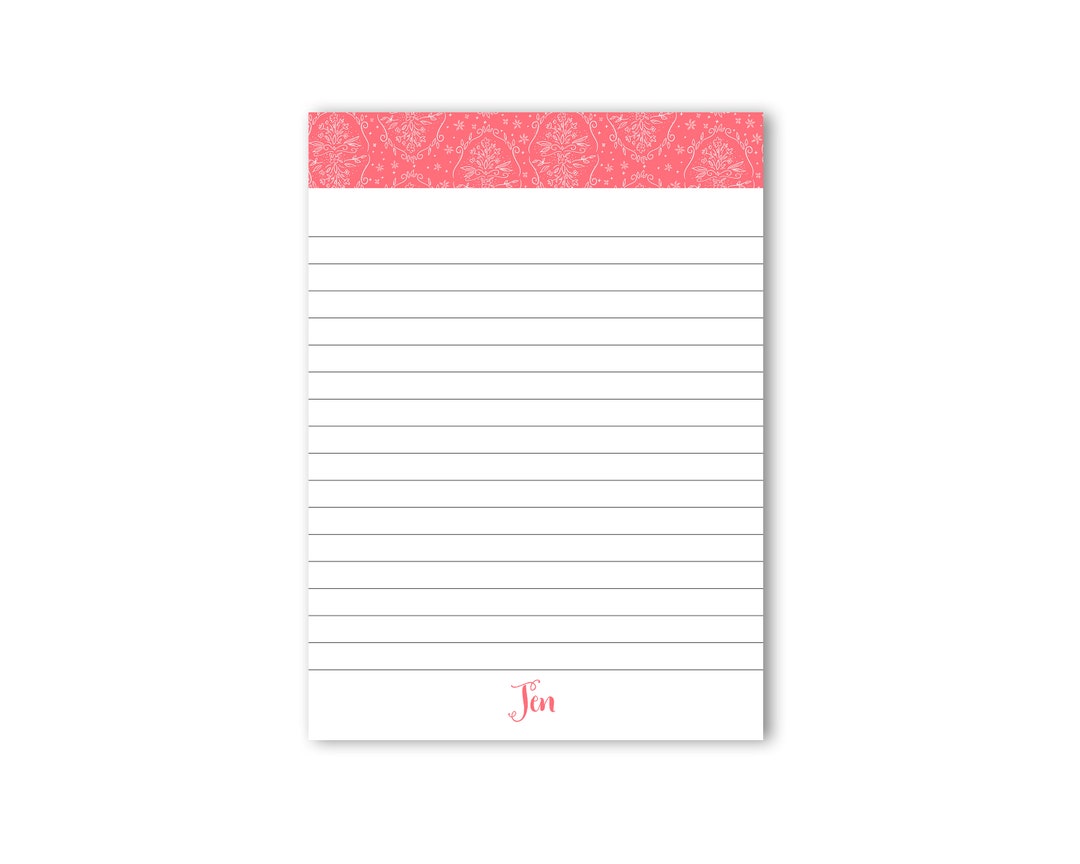 Bloc-notes personnalisé 25 Bloc-notes mignon Bloc-notes ligné Bloc ...