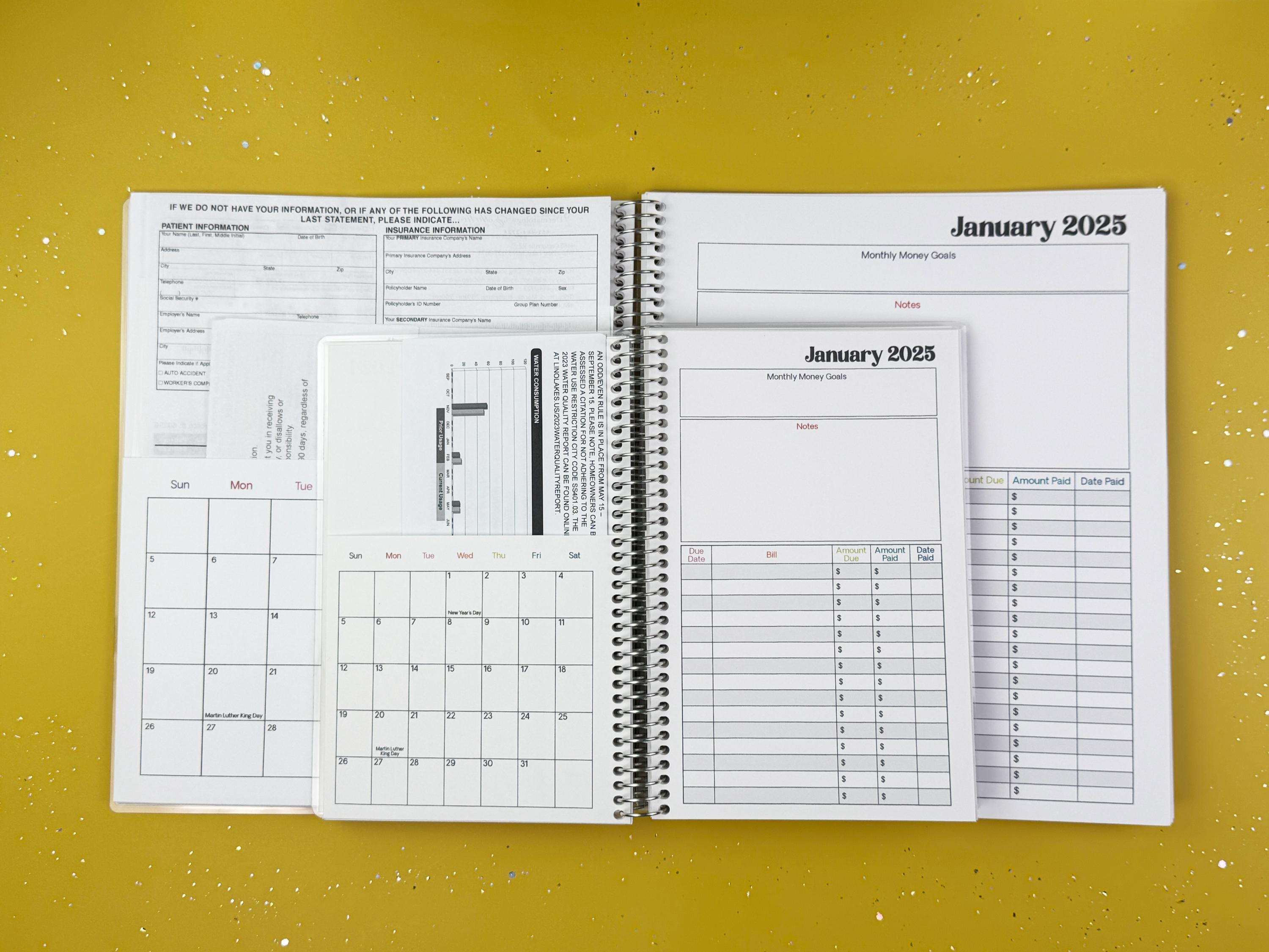 Bill Organizer | Bill Folder | Household Expenseses | Bill Organizer ...
