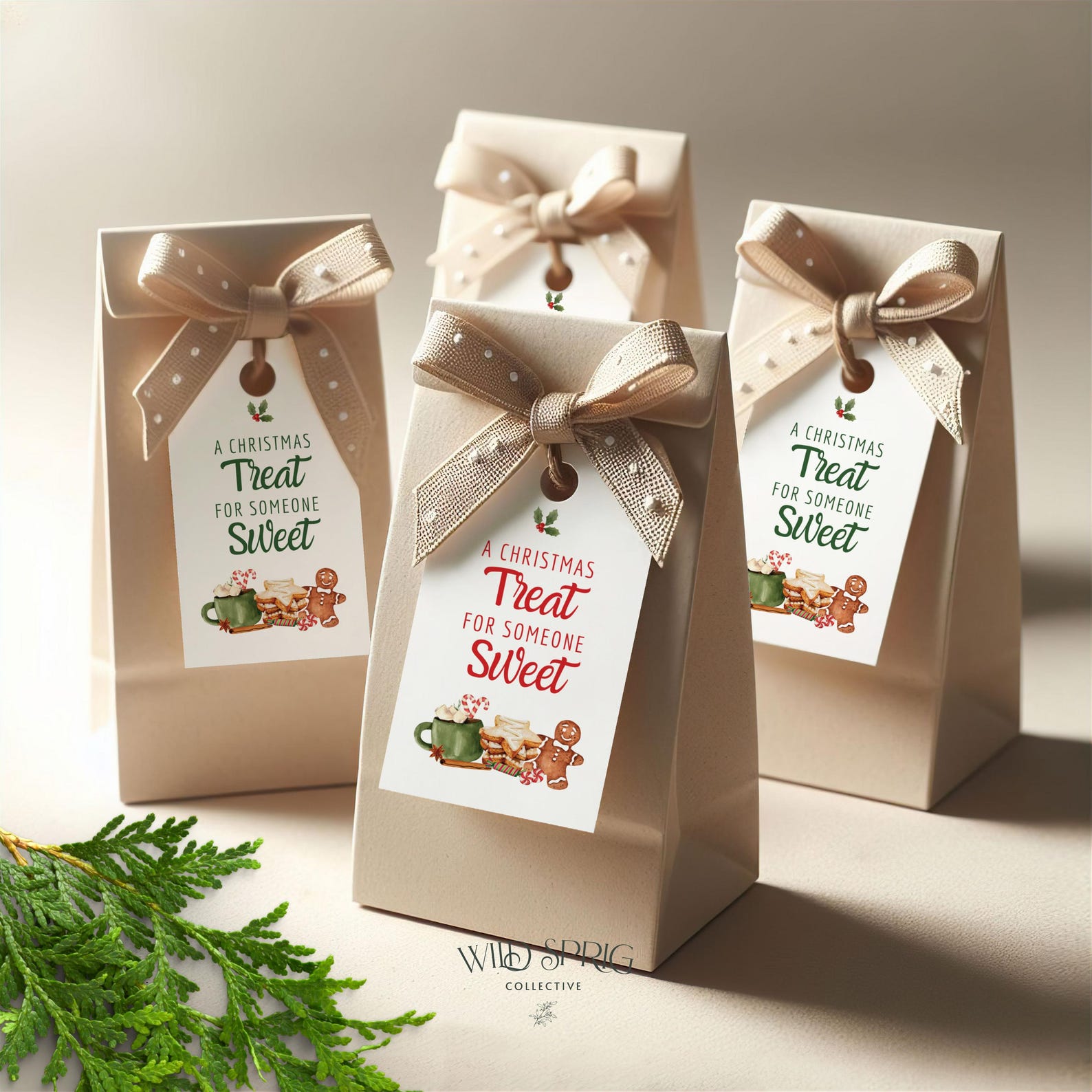 Christmas Treat Gift Tags | Printable Holiday Gift Tags | Gift Giving ...