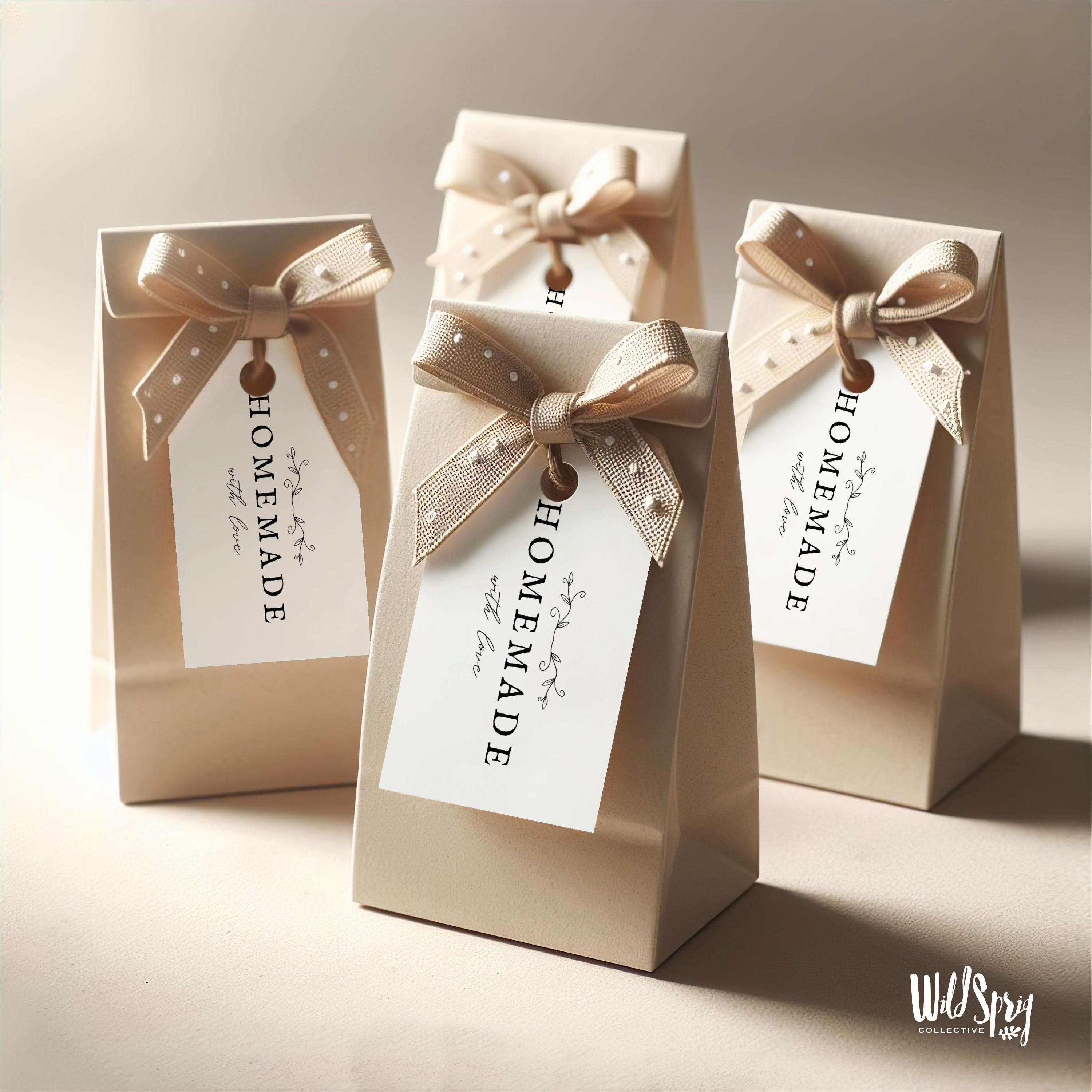 Minimalist Homemade Gift Labels: Editable Canva Template for Printable ...