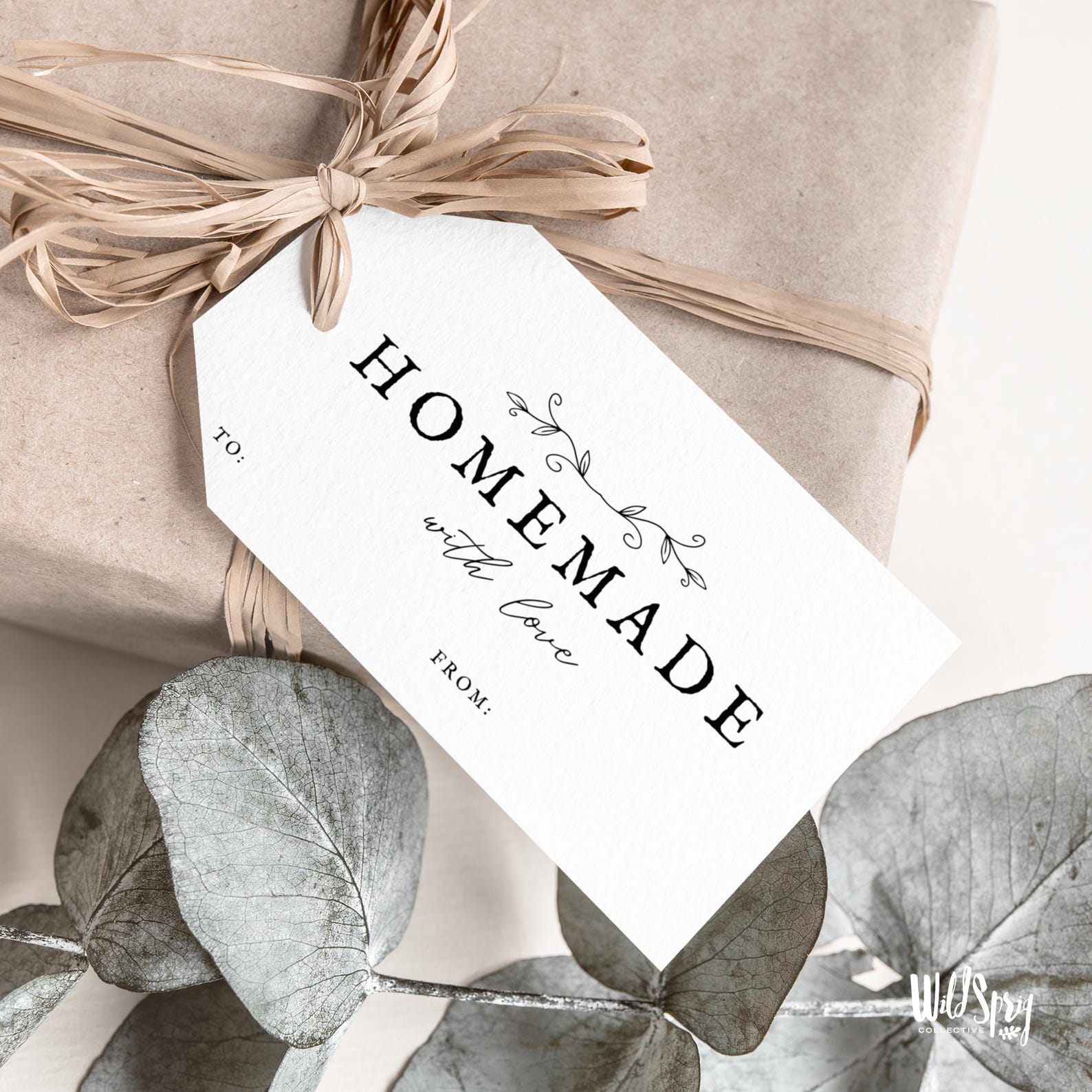 Minimalist Homemade Gift Labels: Editable Canva Template for Printable ...